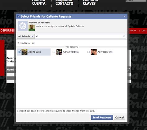 Invited Friends Arent Getting Apprequest Invitations Facebook Api Sdk