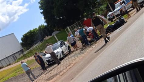 Motociclista Fica Gravemente Ferido Após Colidir Com Carro Na Br 459 Em