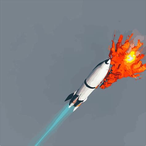 Premium Vector A Rocket With A Blue Arrow That Says Rocket On It