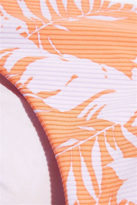 Seafolly Printed Ribbed Low Rise Bikini Briefs The Outnet