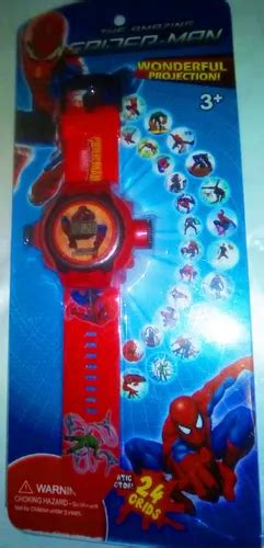 Reloj Proyector Para Niños Spiderman Yokai Avengers Cars En Venta En