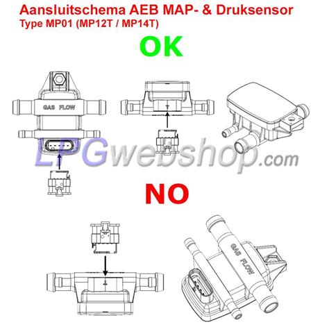 AEB MP12T Pressure Sensor MAP Sensor Tipo MP01 D 12mm