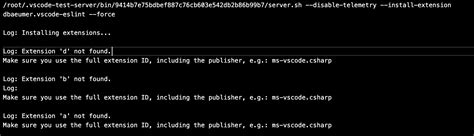CLI No Longer Installs Extensions Issue Microsoft Vscode GitHub