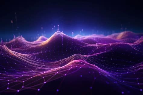 Premium Ai Image Technology Concept 3d Landscape Background