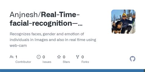 Github Anjnesh Real Time Facial Recognition Emotion Recognition And