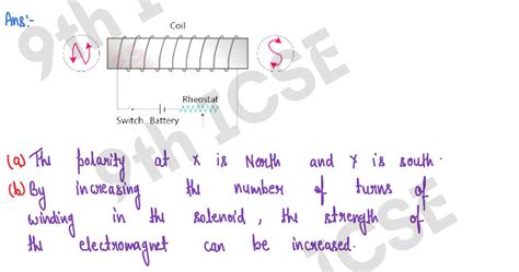 Class 9th Icse Physics Magnetism Exercise 10b