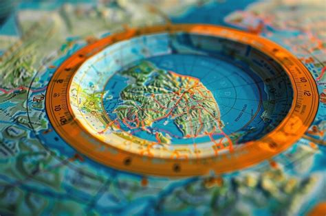 Mapping Geodetic Coordinates Ar Generative Ai Premium Ai Generated Image