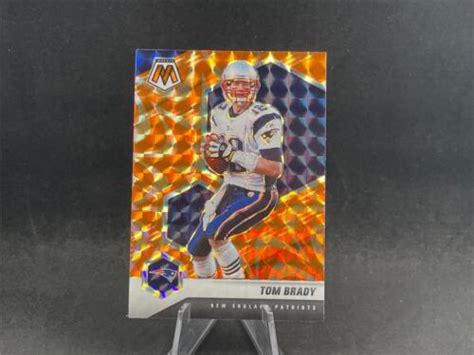 2021 PANINI MOSAIC FOOTBALL TOM BRADY 137 REACTIVE ORANGE PRIZMS SP
