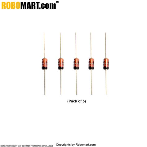 Buy Bat86 50v 200ma Schottky Barrier Diode Pack Of 5 Online At Best