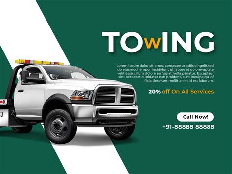 Towing Truck Banner Design By Visonitech On Dribbble