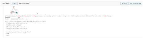 Solved I Magnitude Direction N C Below The X Axis H Chegg Com