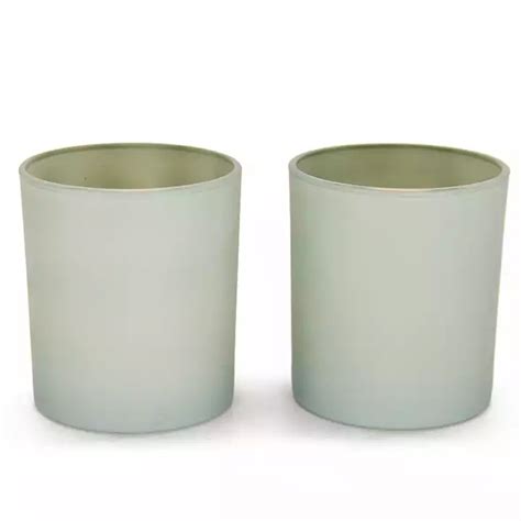 Custom Logo Frosted Matte Black White Empty Glass Candle Jars With