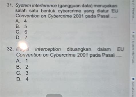 31 System Interference Gangguan Data Merupakan Salah Satu Bentuk