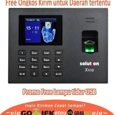Jual Solution X105 Mesin Absensi Sidik Jari Acces Control Fingerprint