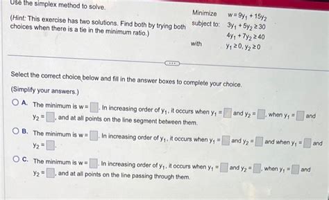 solved use the simplex method to solve hint this exercise
