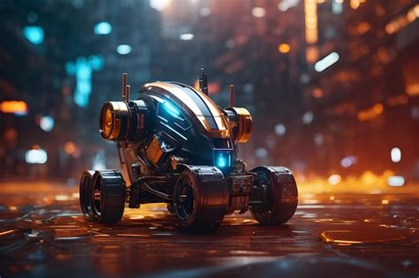 Premium Photo Robotic Wallpaper Futuristic Robot Background