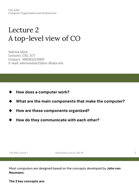 Coa Lecture 2 Pdf Central Processing Unit Inputoutput