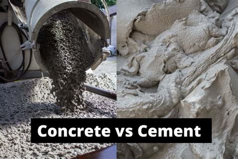 Difference Between Concrete Cement
