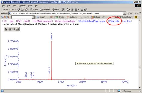 Viewing Deconvoluted Spectra In Promass Decview