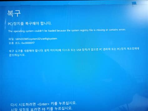 블루스크린 오류 지식in