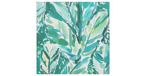 Banana Leaf Jungle Green Tropical Fabric Zazzle