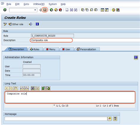 how to create composite roles in sap security