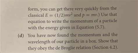 solved equation 5 8 gives the wavefunction of a particle