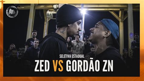 ZED X GORDÃO ZN 2 FASE BATALHA DO COLISEU EDIÇÃO SELETIVA ESTADUAL YouTube