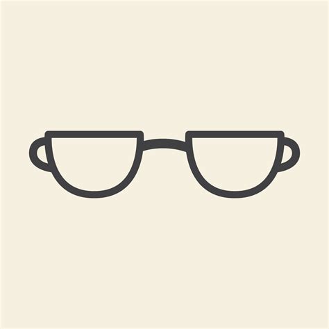 Coffee Cup With Sunglasses Lines Logo Vector Icon Symbol Graphic Design