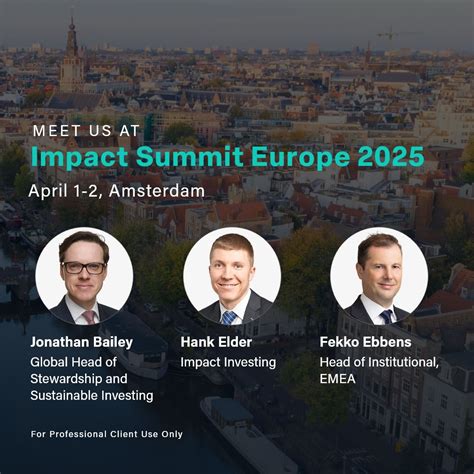 We look forward to seeing you at the Impact Summit Europe. | Neuberger ...