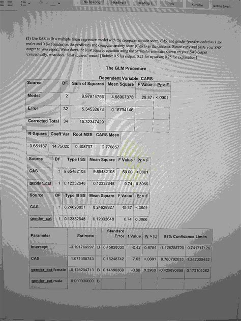 solved 6 what is the predicted computer anxiety score for