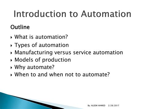 Solution Introduction To Automation Advantages Disadvantages Notes