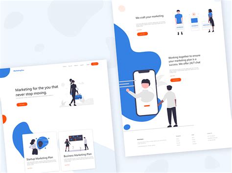 Marketing Website Uiux Design By Maryam On Dribbble