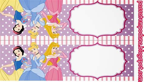 Cumpleaños De Las Princesas Disney Etiquetas Para Candy Bar Para