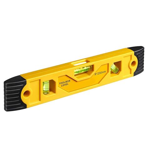 Aoibox 9 Inch Magnetic Torpedo Level With 3 Bubble Spirit Level 45 90