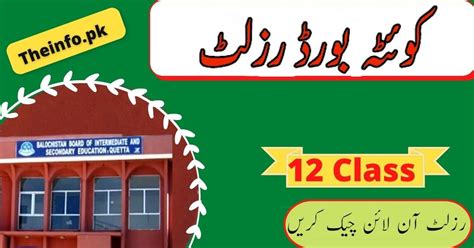 Bbise Quetta 12th Class Result Hssc Ii 2022 Check Online Artofit