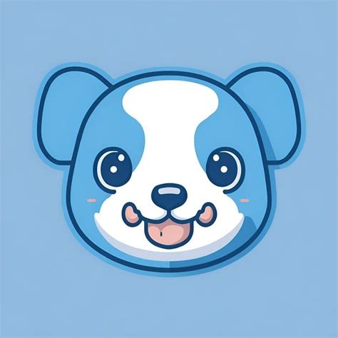 Ilustración De Perro Lindo Estilo De Dibujo Vectorial De Perro Kawaii