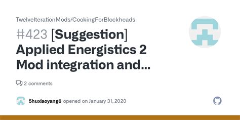 Suggestion Applied Energistics 2 Mod Integration And Support · Issue