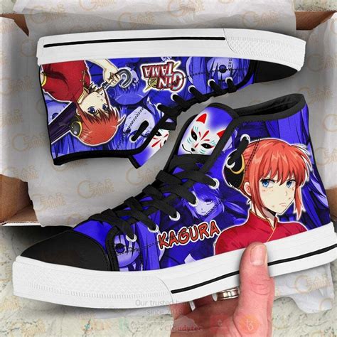 Hot Anime Gintama Kagura Canvas High Tops Express Your Unique Style