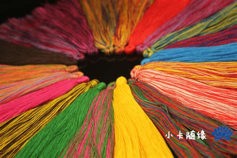 棉线流苏穗子制作教程 流苏穗子制作 串珠流苏穗子制作 大山谷图库