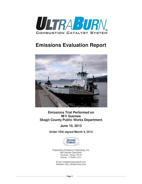 Pdf Emissions Evaluation Report Dokumentips