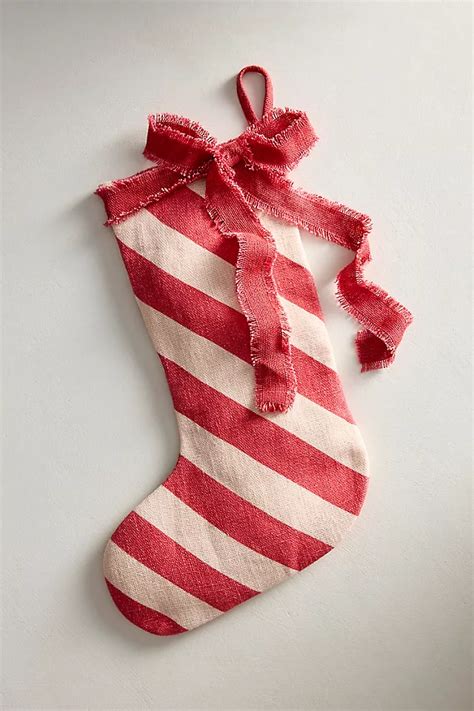 Candy Stripe Linen Stocking Terrain