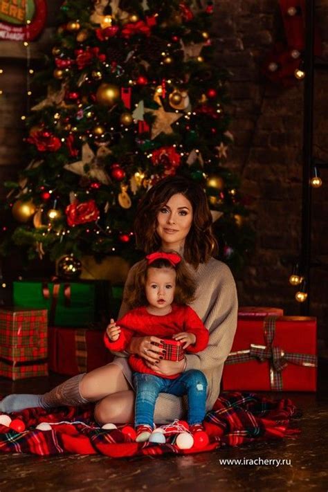 Семейные фотосессии Семейные рождественские фото Детские новогодние фотографии
