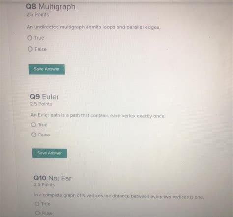 Solved Q8 Multigraph 25 Points An Undirected Multigraph