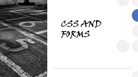 Css And Html Forms Youtube