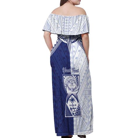 Personalised Northern Mariana Islands And Guam Off Shoulder Maxi Dress