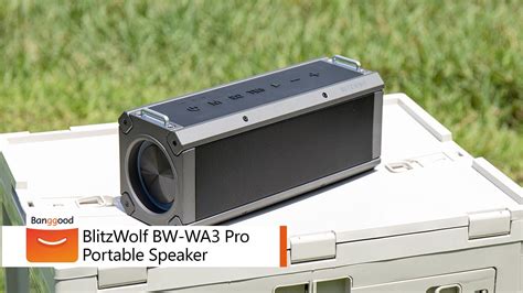 BlitzWolf BW-WA3 Pro Portable Speaker- Shop on Banggood - YouTube