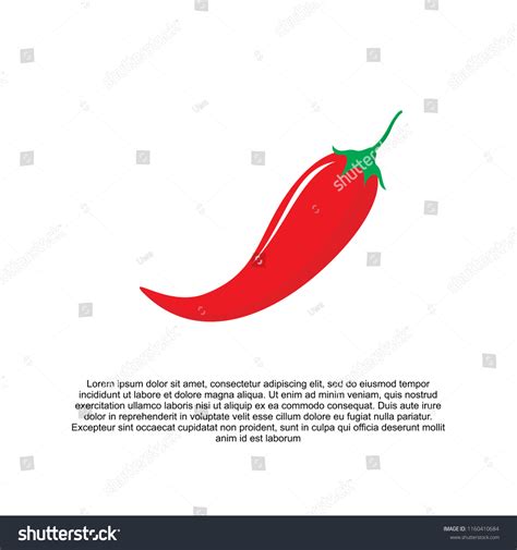 Chilli Logo Design Vector Illustration Stock Vector Royalty Free 1160410684 Shutterstock