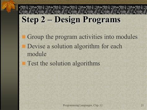 Program Development And Programming Languages Ppt Download