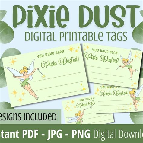Pixie Dust Tags Free Printable